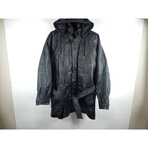 Vilanto | Jackets & Coats | Vintage Vilanto Leather Belted Parka Jacket ...